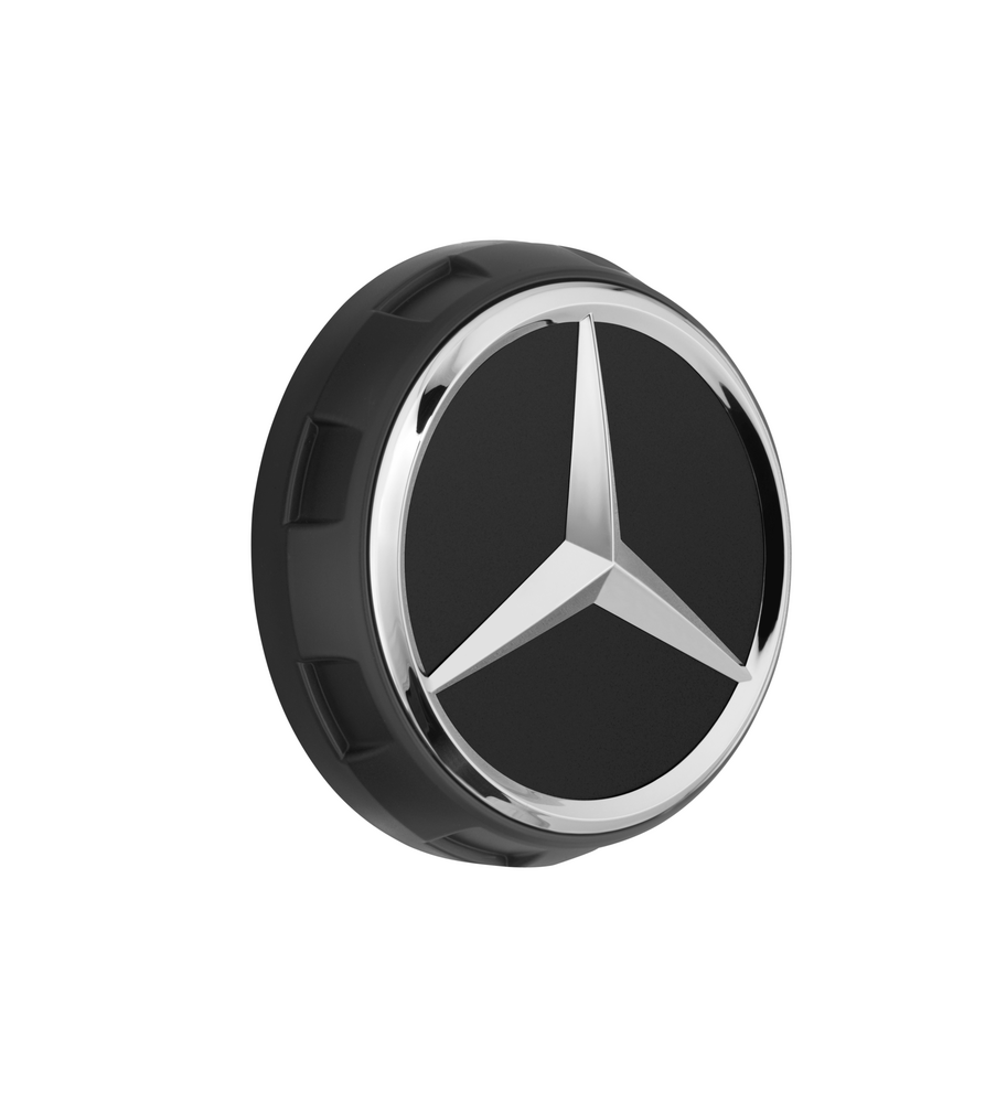 Cache-moyeu AMG noir mat